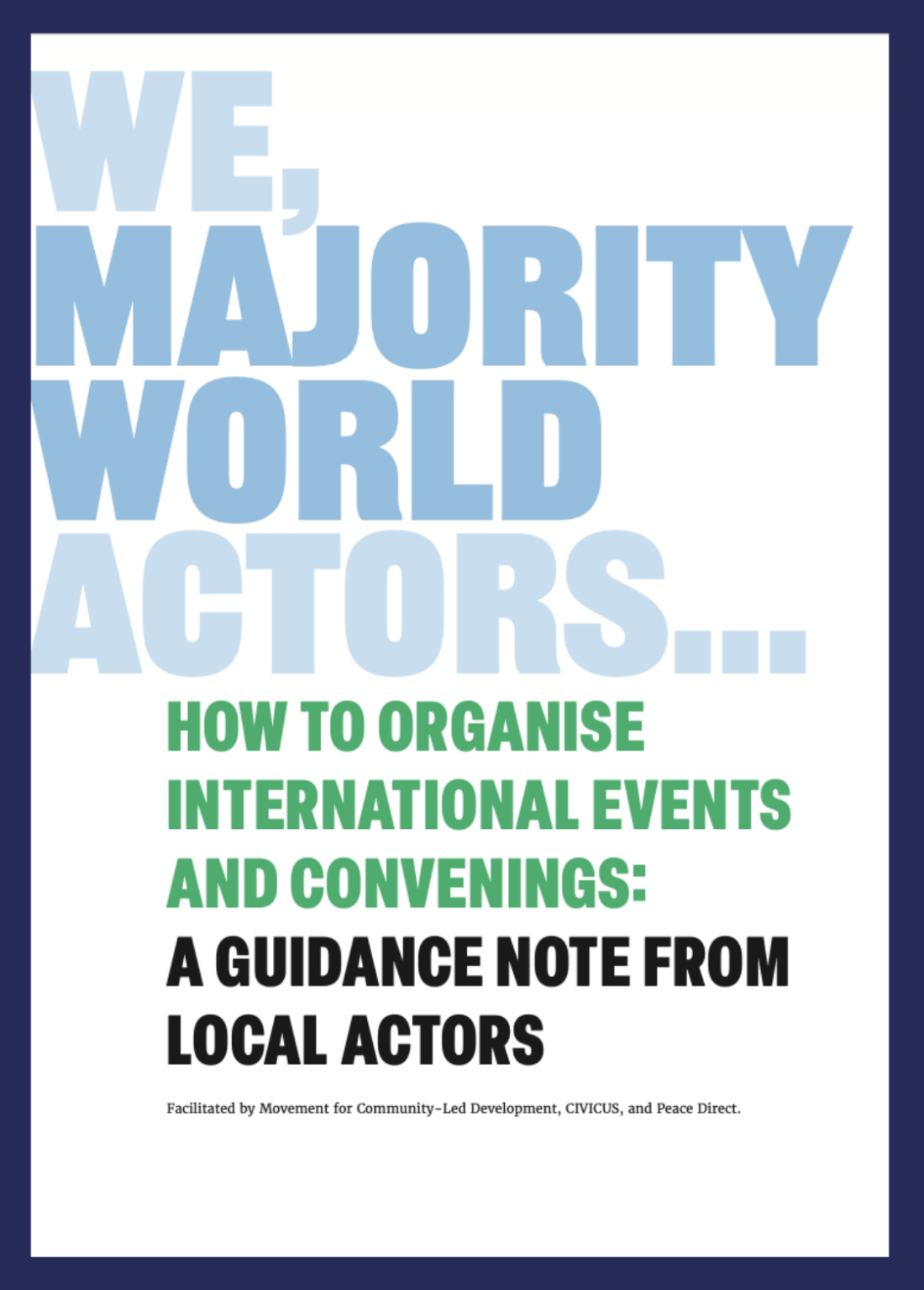 Majority World Voice: How to Organise Inclusive Events – The Movement ...